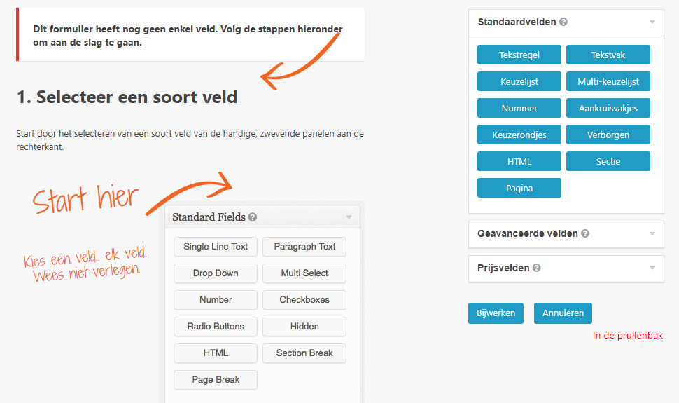 Formulieren maken en beheren – Praktijkinfo – Uw Zorg Online